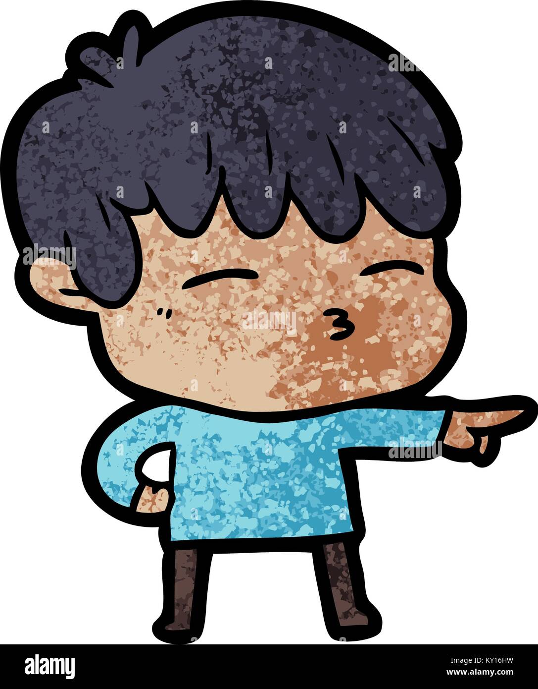 cartoon curious boy Stock Vector Image & Art - Alamy