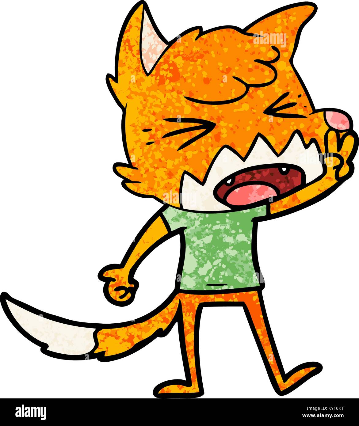 angry cartoon fox Stock Vector Image & Art - Alamy