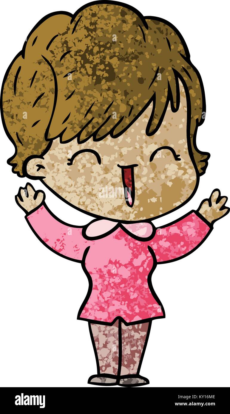 cartoon laughing woman Stock Vector Image & Art - Alamy