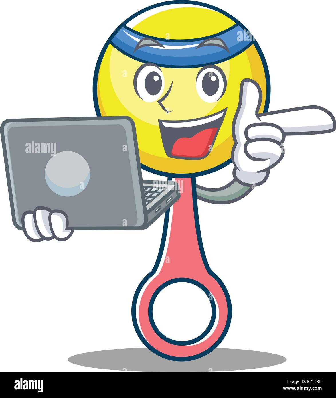 Toy computer laptop child Stock Vector Images - Alamy