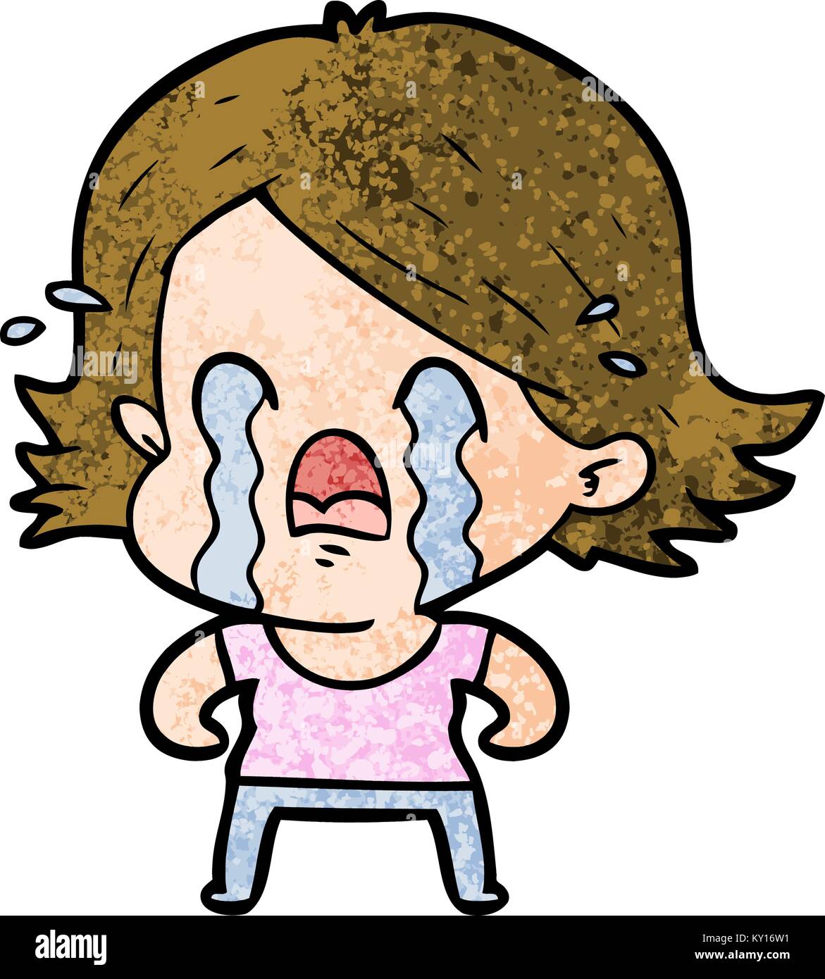 cartoon woman crying Stock Vector Image & Art - Alamy