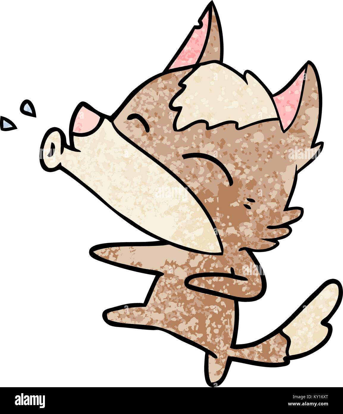 howling wolf cartoon Stock Vector Image & Art - Alamy