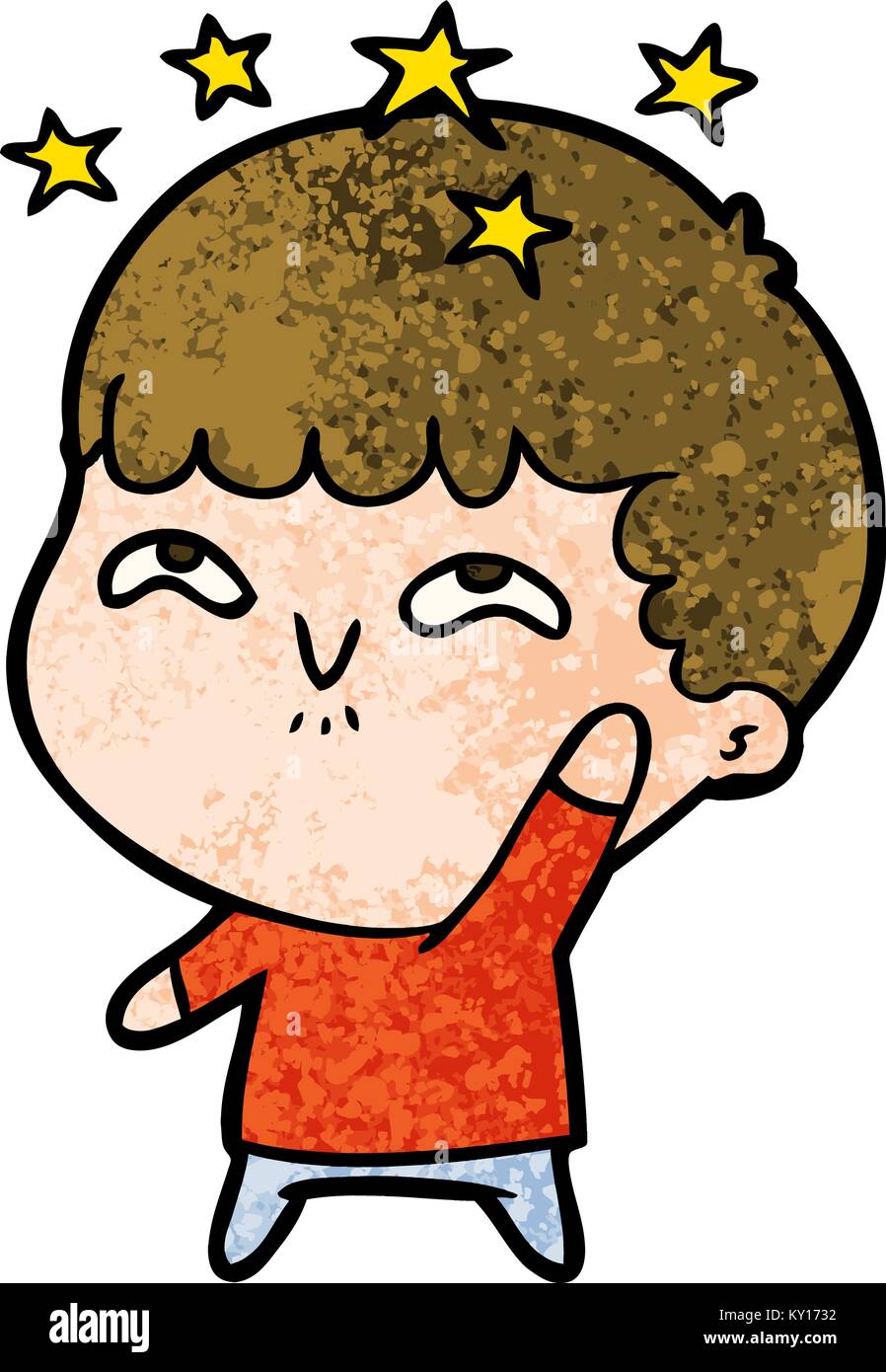 cartoon amazed boy Stock Vector Image & Art - Alamy