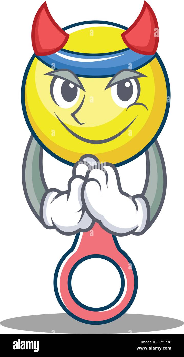 Devil rattle toy mascot cartoon Stock Vector Image & Art - Alamy
