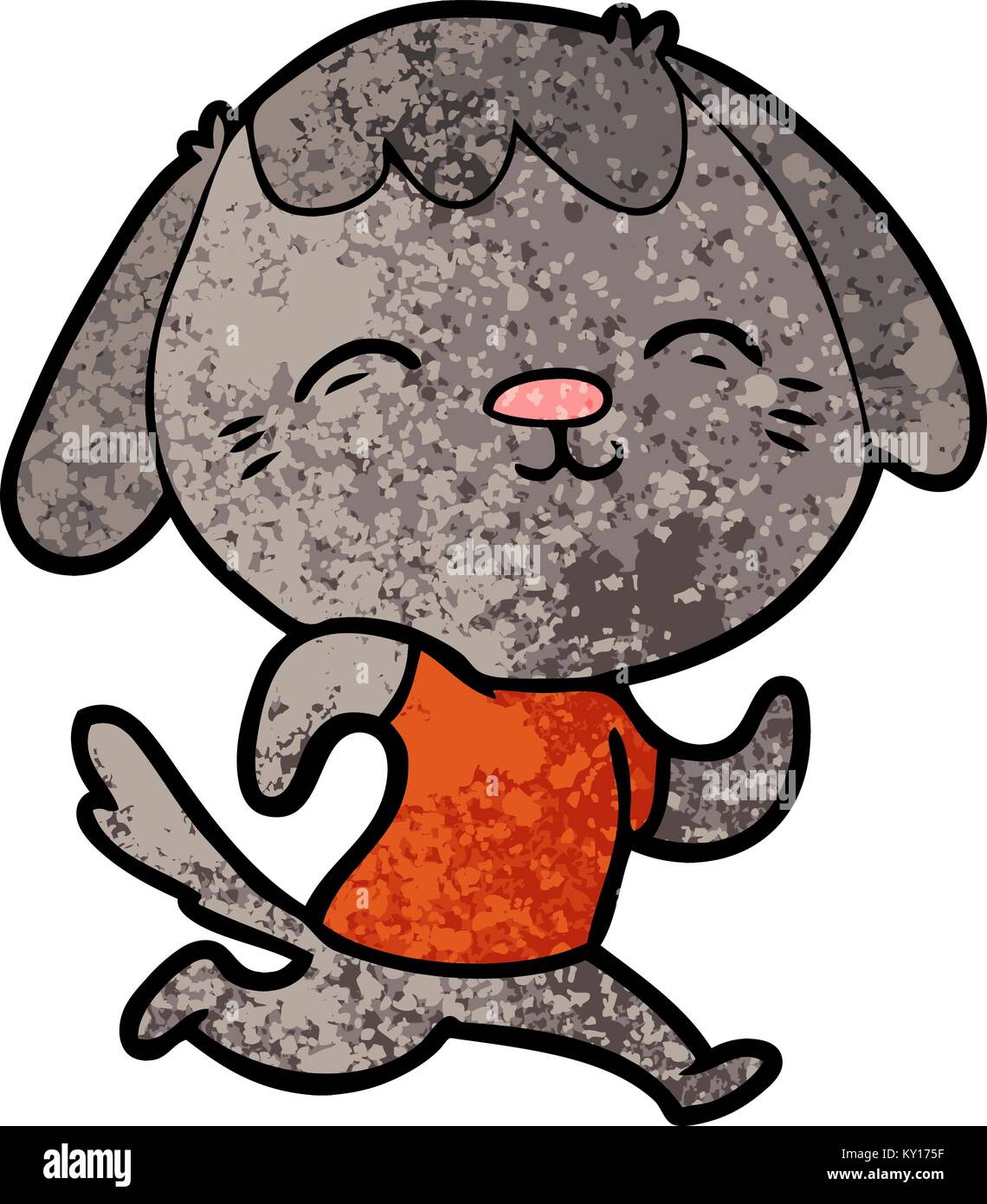 happy cartoon dog running Stock Vector Image & Art - Alamy