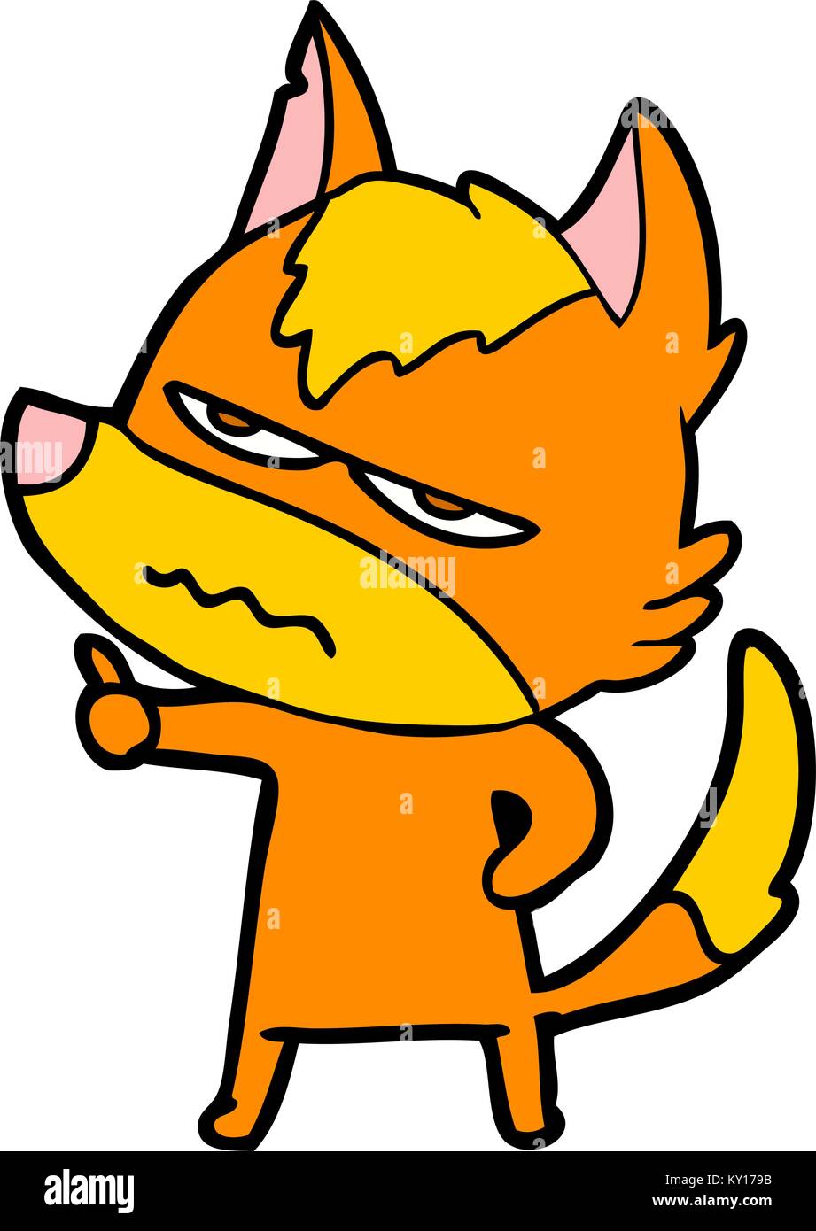 angry fox cartoon character Stock Vector Image & Art - Alamy