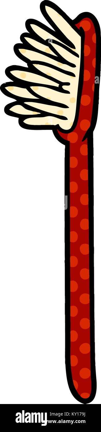 Freehand drawn retro cartoon toothbrush Stock Vector Images - Alamy