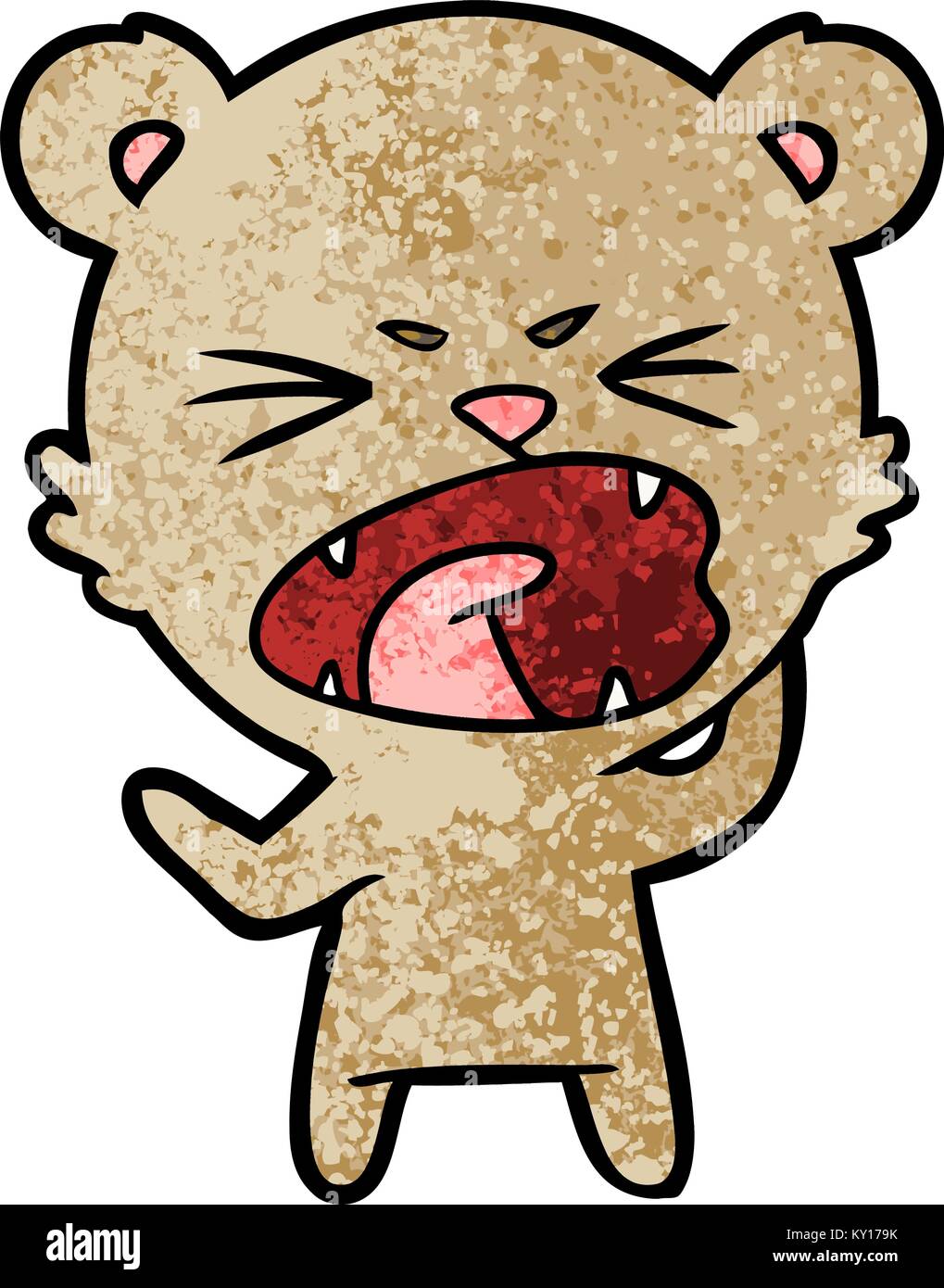 angry cartoon bear shouting Stock Vector Image & Art - Alamy