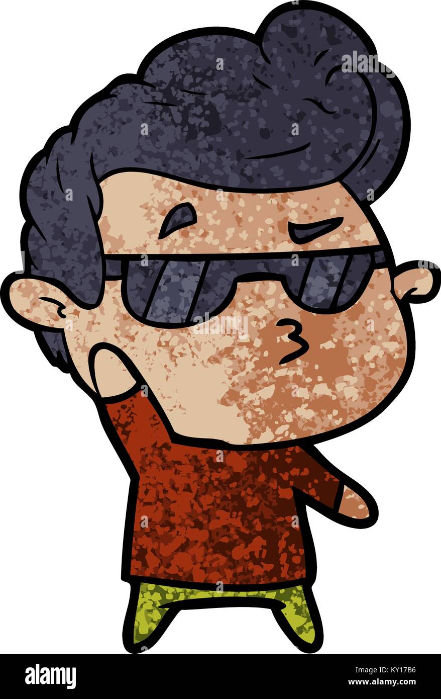 cartoon cool guy Stock Vector Image & Art - Alamy
