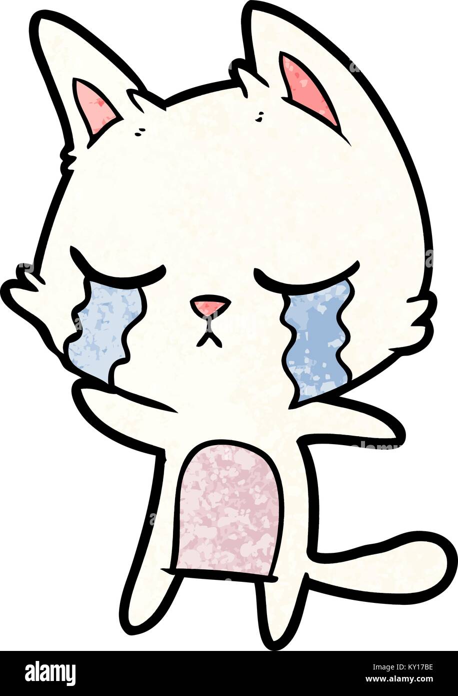 crying cartoon cat Stock Vector Image & Art - Alamy