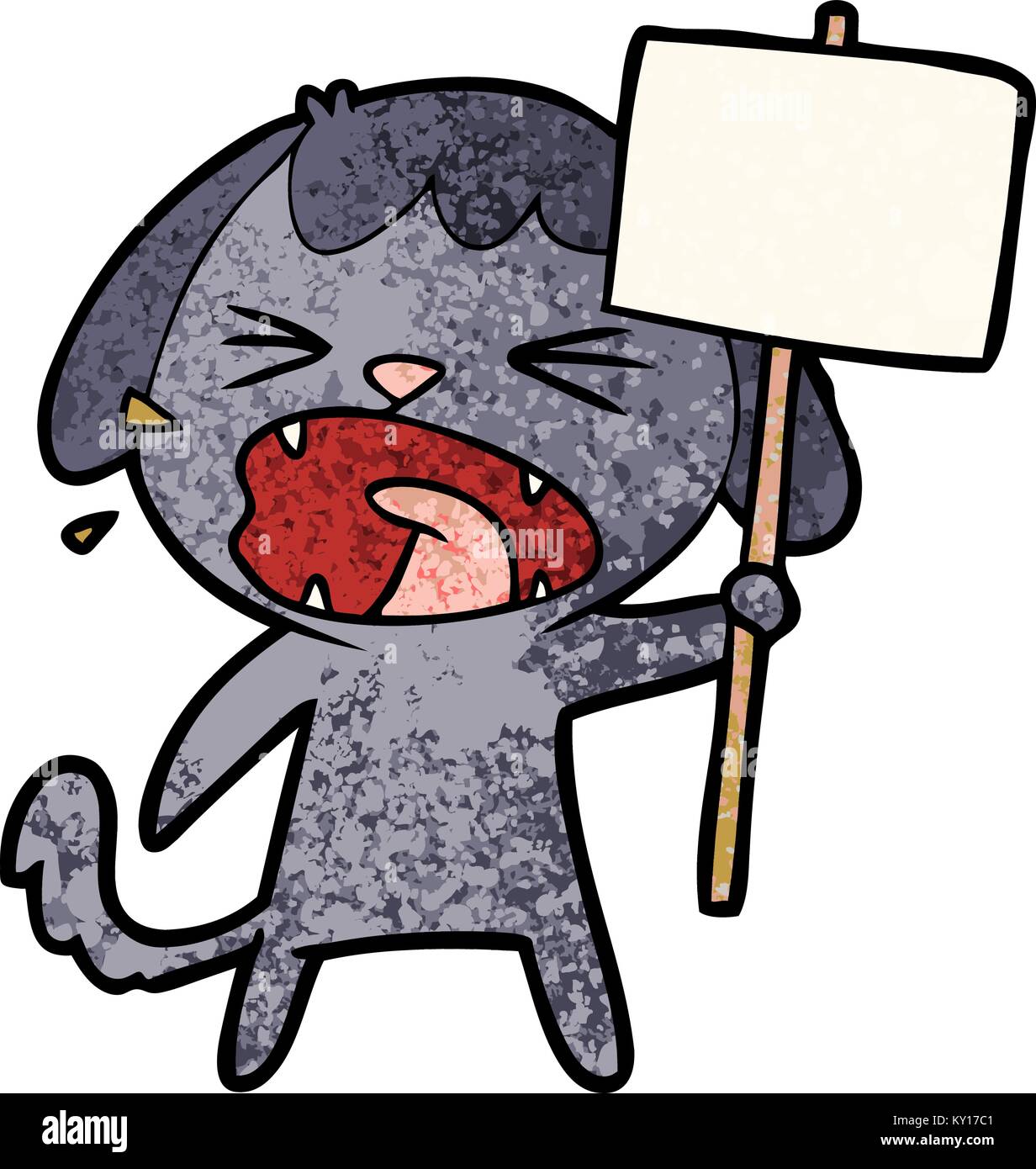 cute cartoon dog barking Stock Vector Image & Art - Alamy