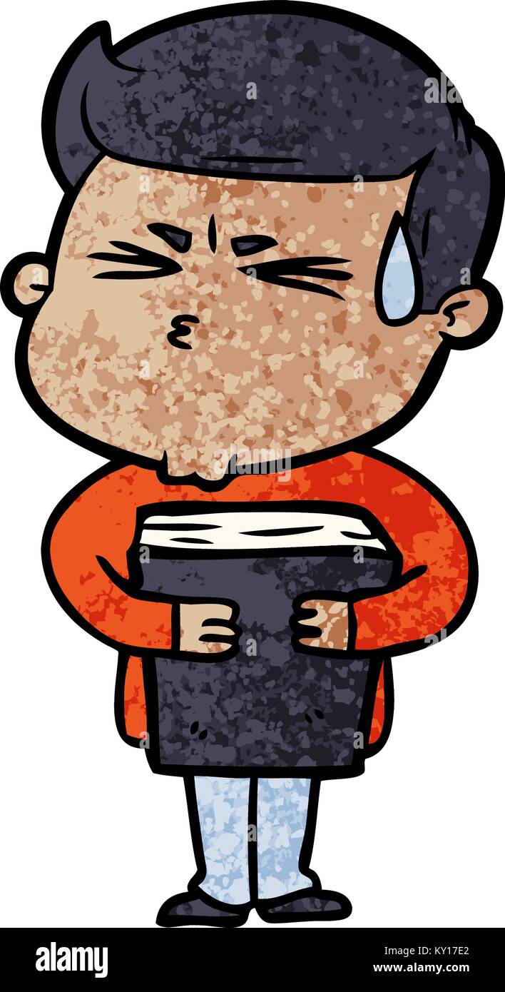 cartoon man sweating Stock Vector Image & Art - Alamy