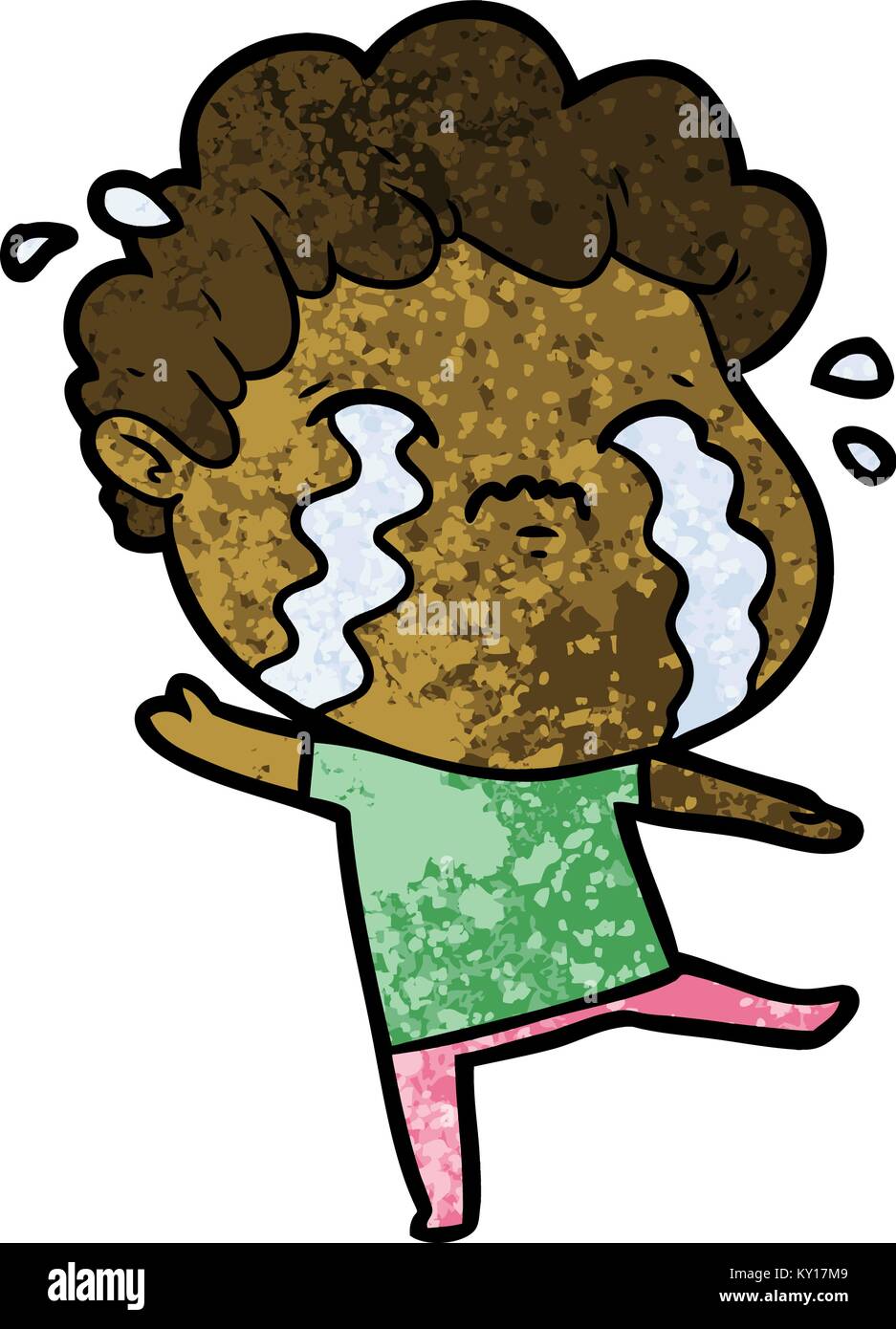 cartoon man crying Stock Vector Image & Art - Alamy