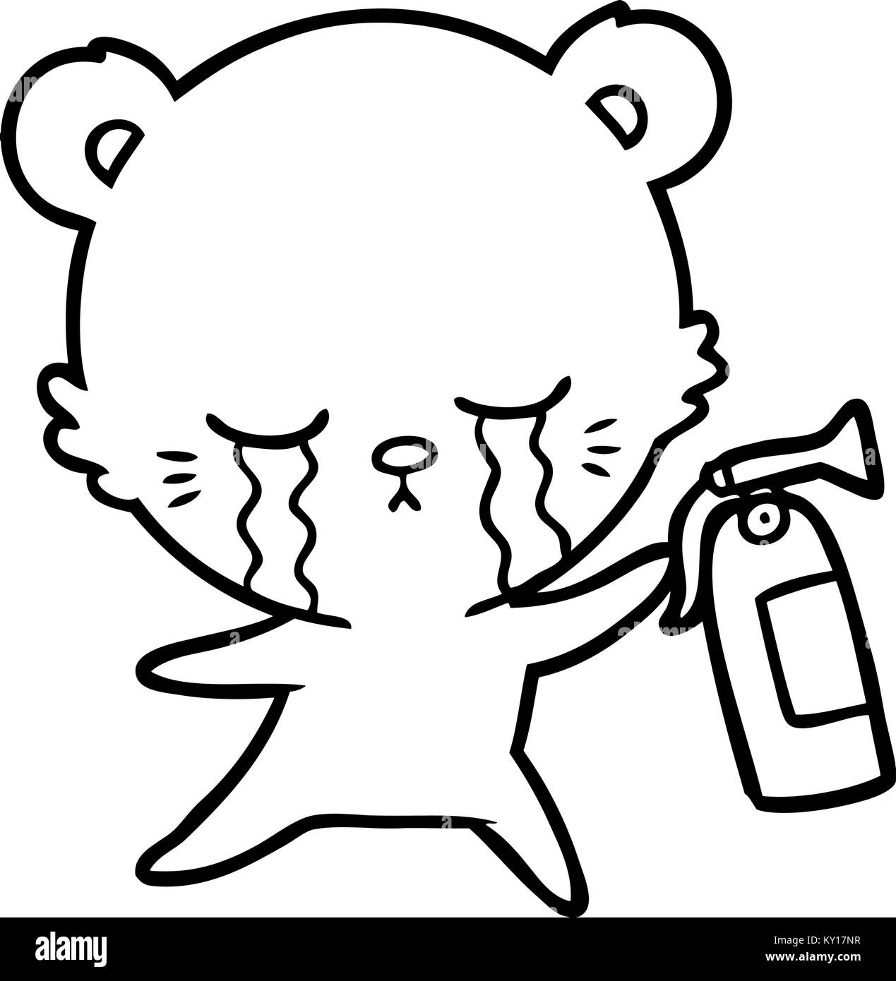 Crying Teddy Bear Drawing