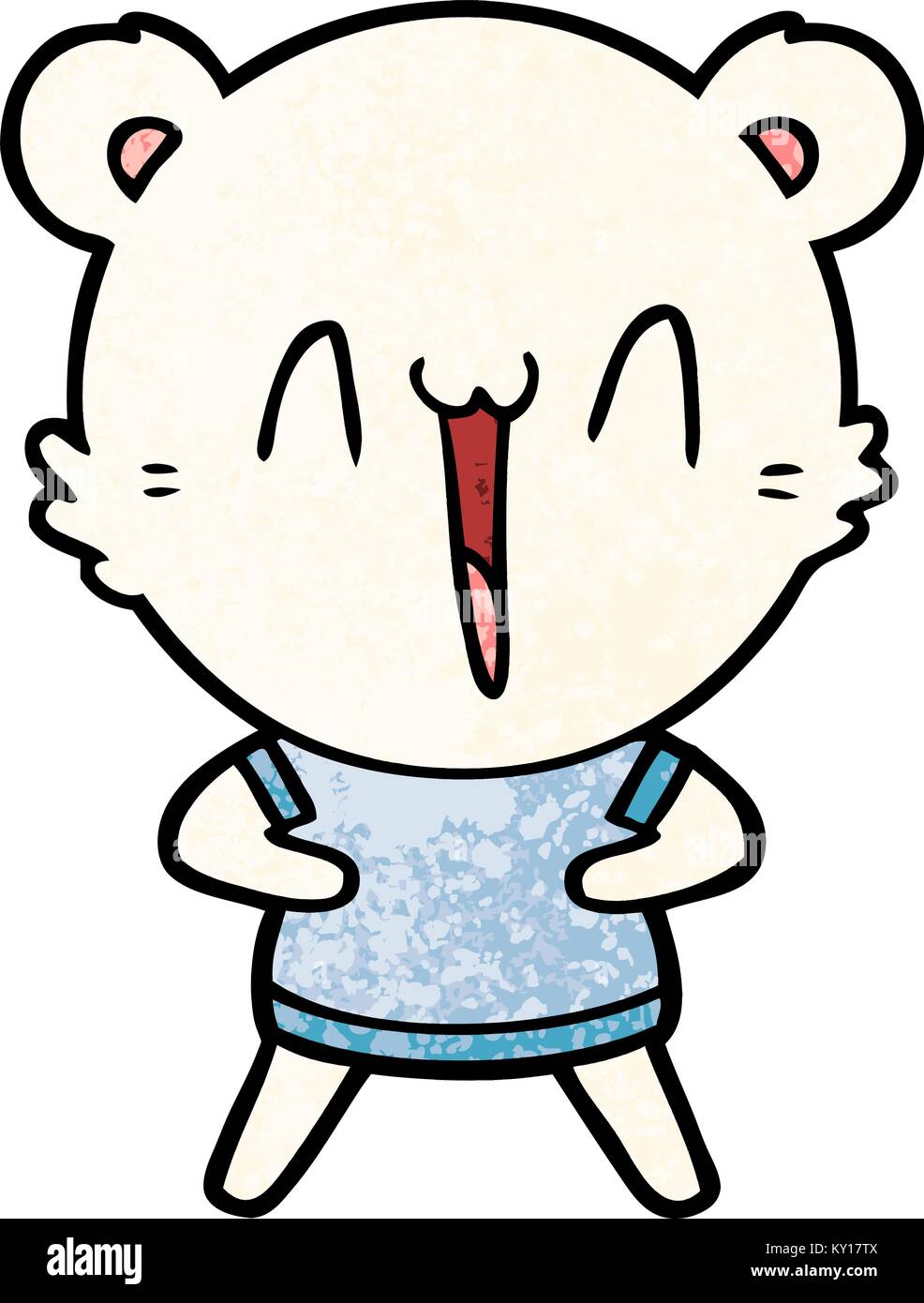 happy polar bear cartoon Stock Vector Image & Art - Alamy