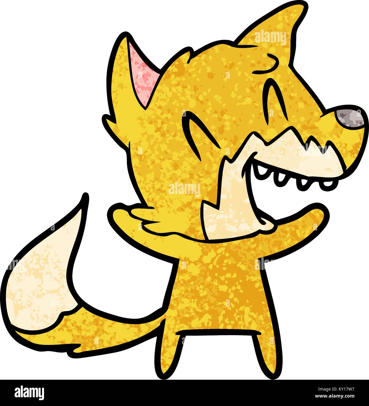 laughing fox cartoon Stock Vector Image & Art - Alamy
