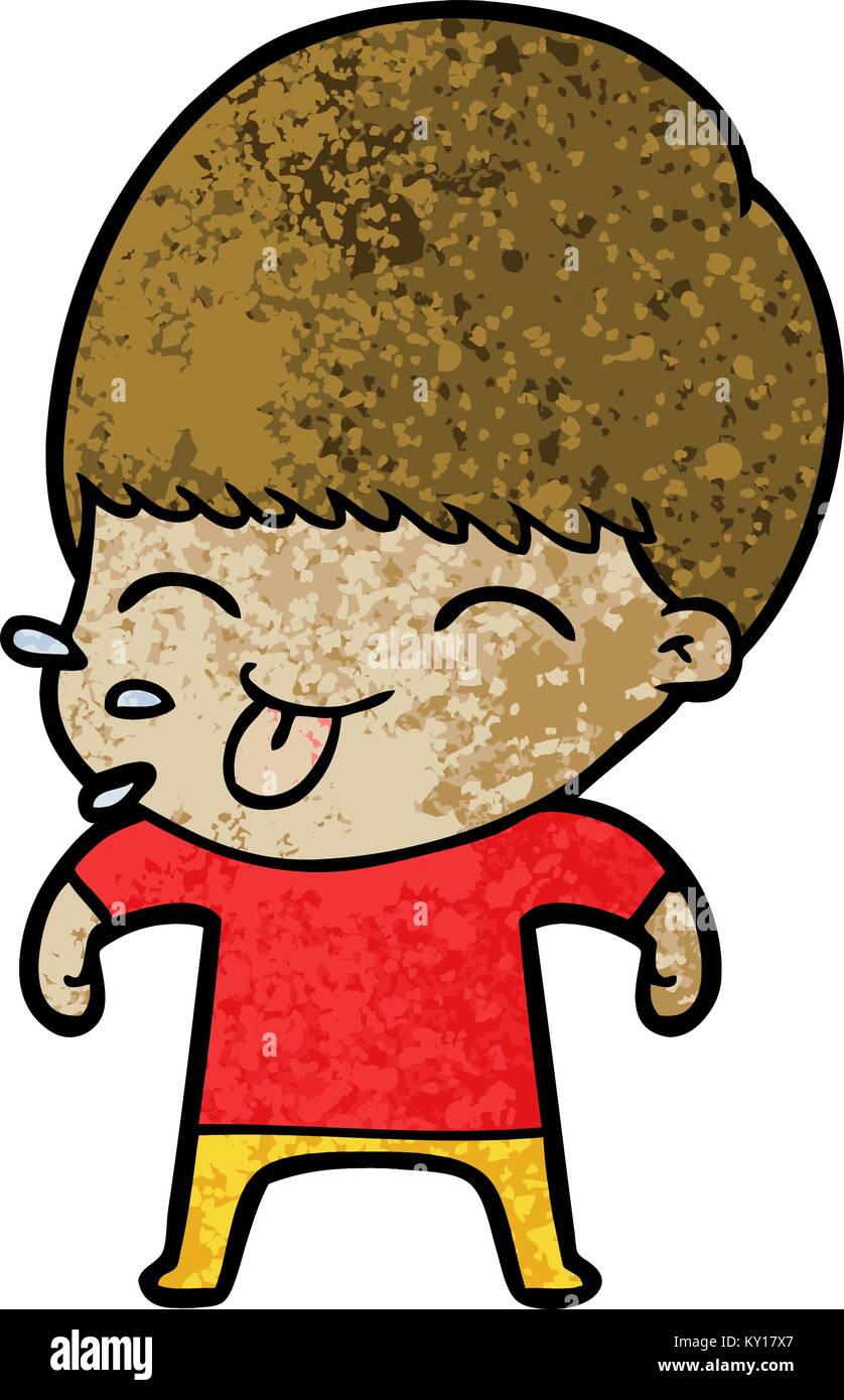 funny cartoon boy Stock Vector Image & Art - Alamy