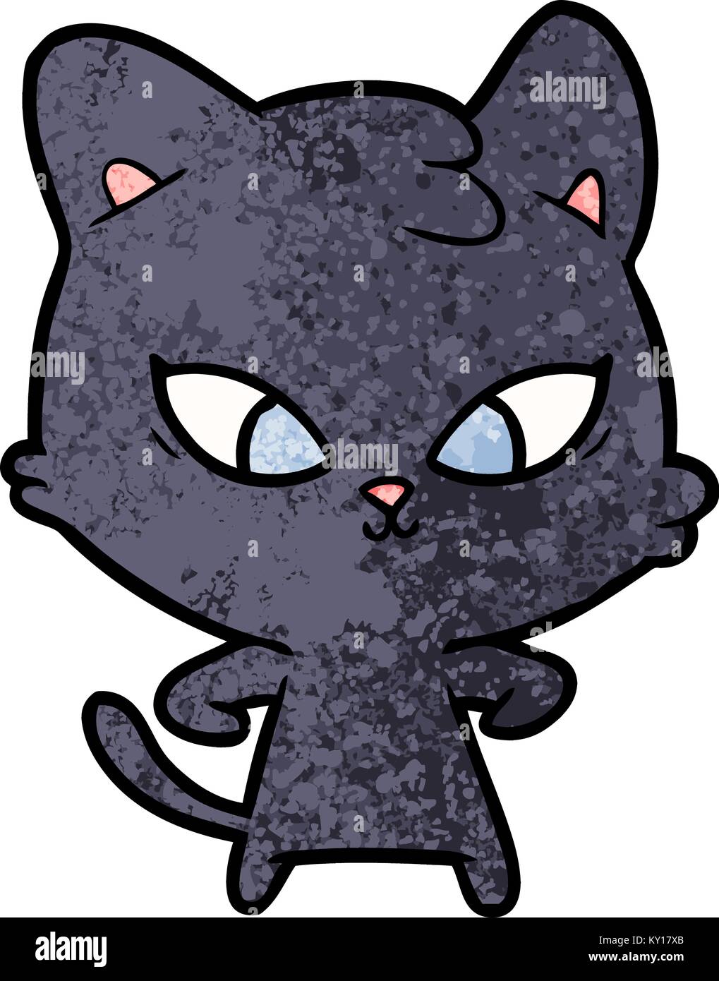 cute cartoon cat Stock Vector Image & Art - Alamy