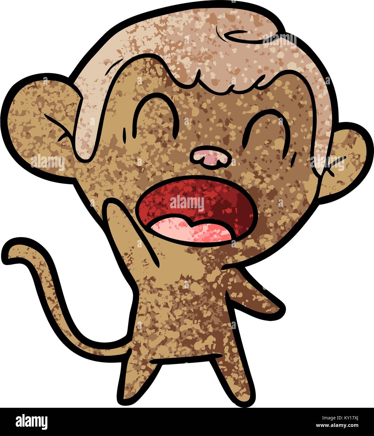 shouting cartoon monkey Stock Vector Image & Art - Alamy