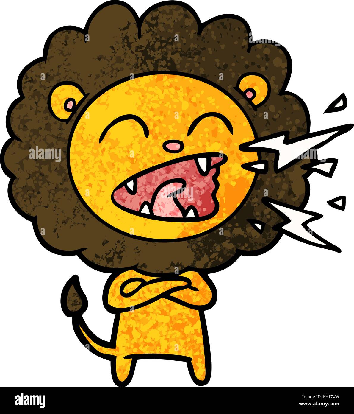 cartoon roaring lion Stock Vector Image & Art - Alamy