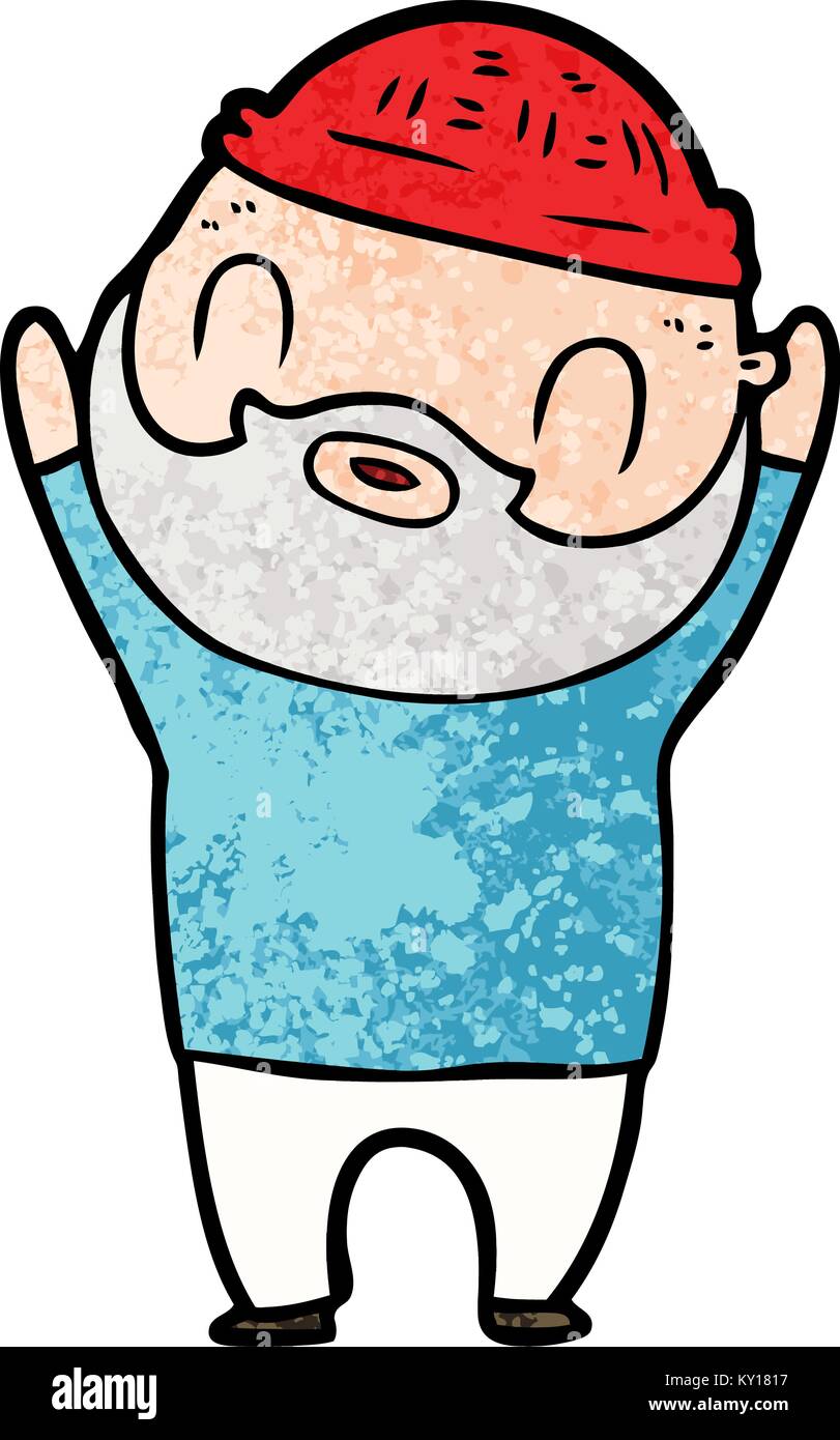 cartoon bearded man Stock Vector Image & Art - Alamy