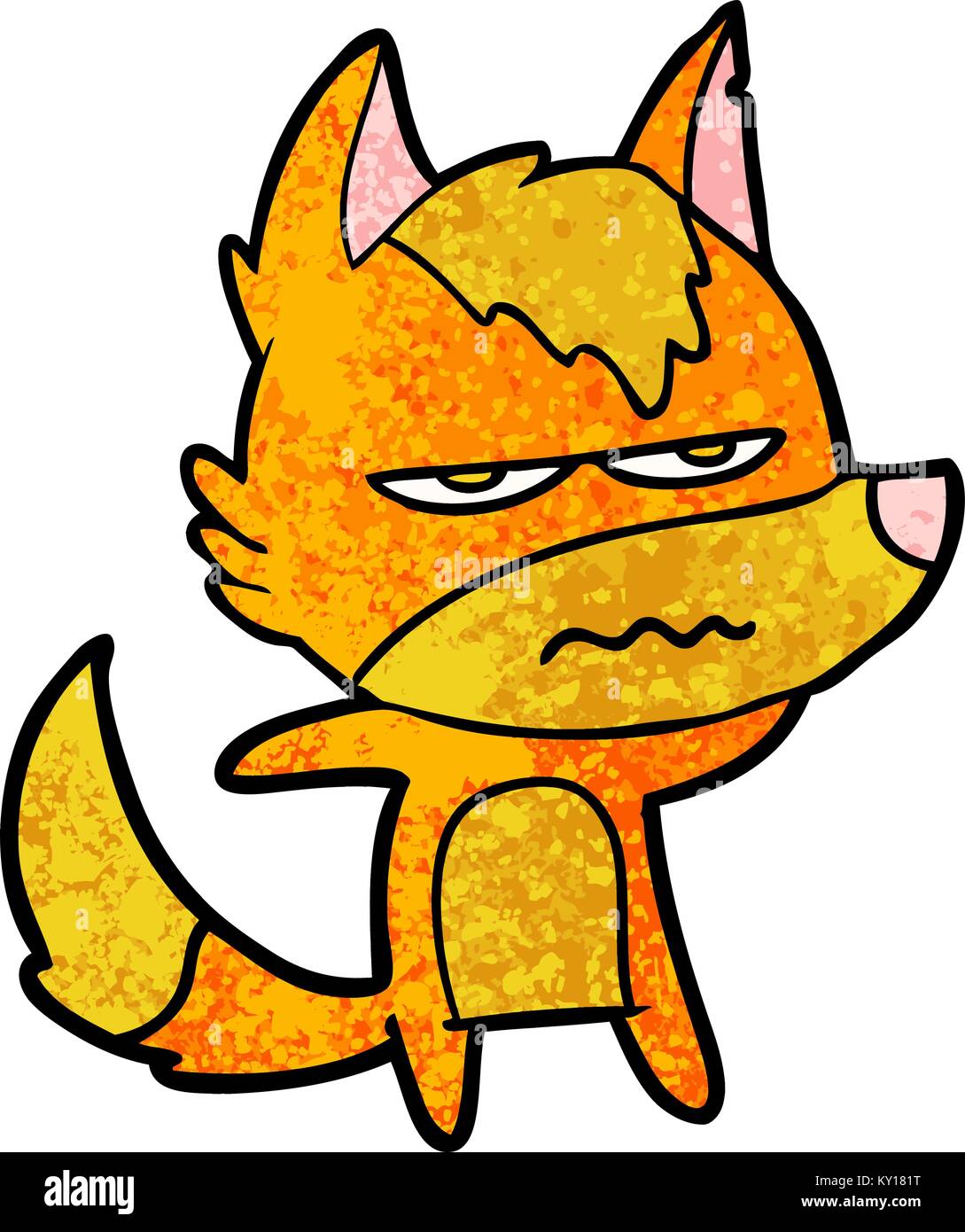 angry fox cartoon character Stock Vector Image & Art - Alamy