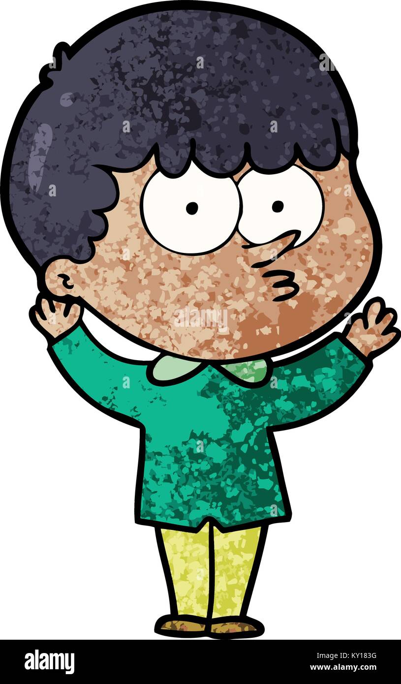 cartoon curious boy Stock Vector Image & Art - Alamy