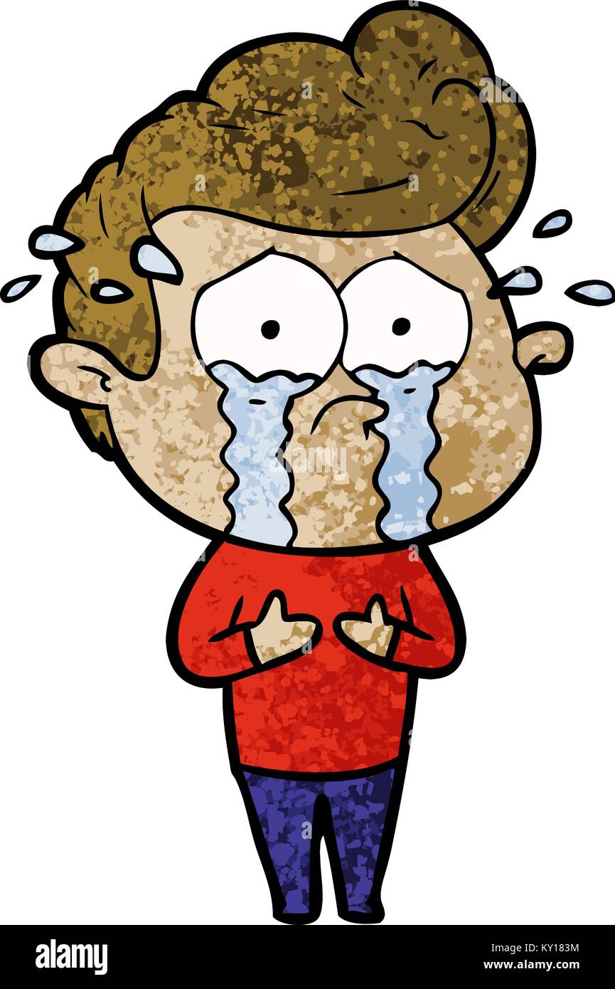 cartoon crying man Stock Vector Image & Art - Alamy