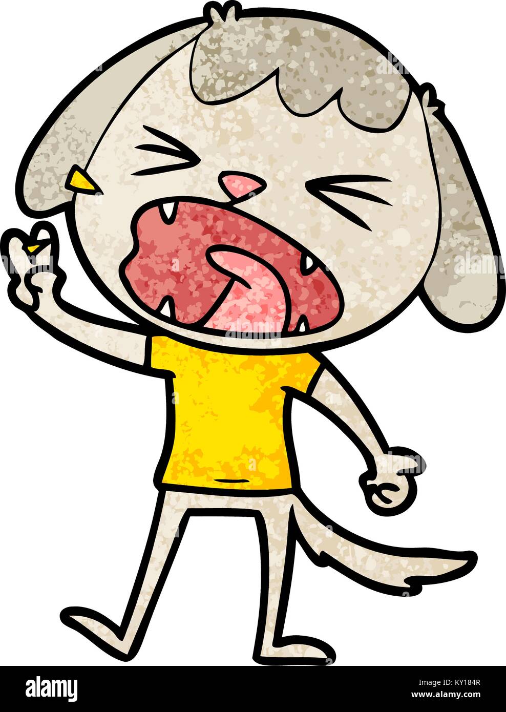 cute cartoon dog barking Stock Vector Image & Art - Alamy