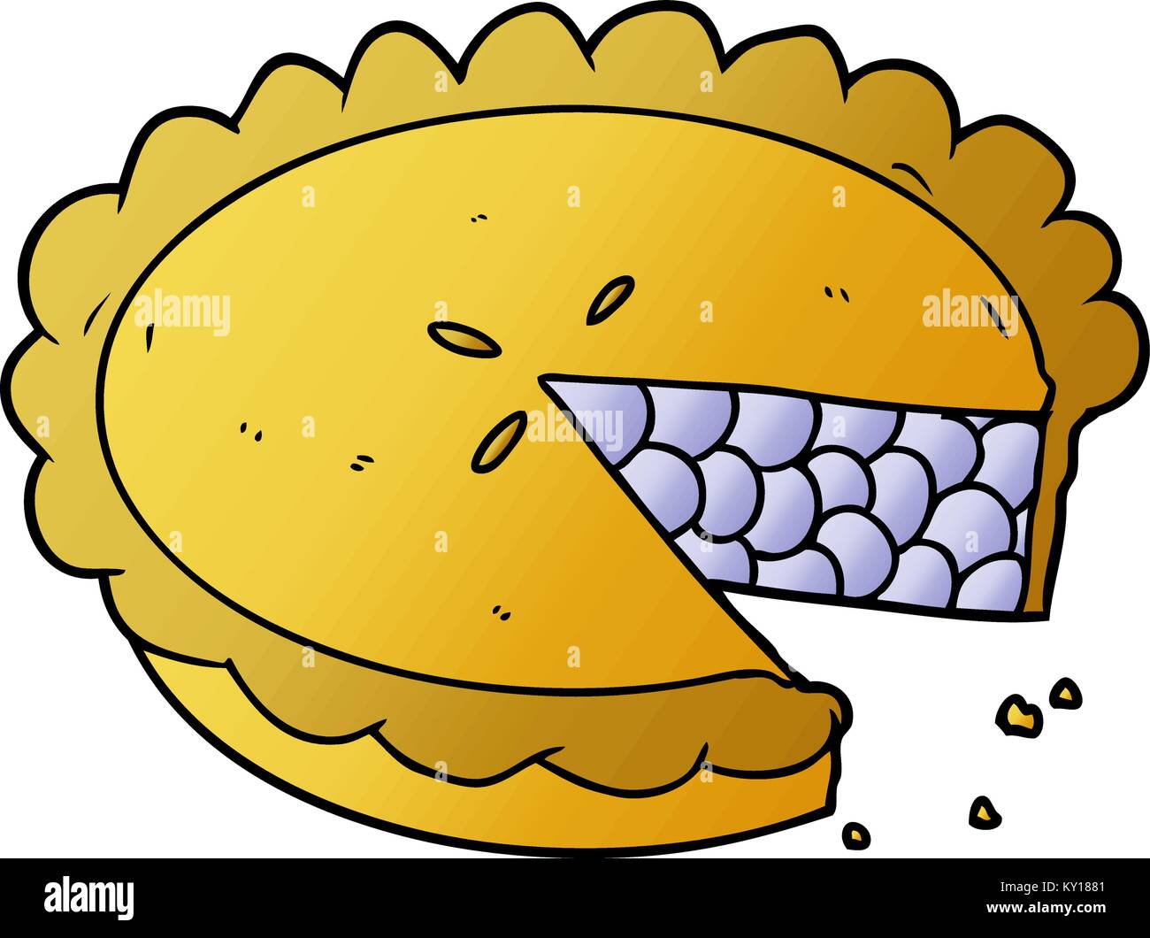 blueberry pie cartoon Stock Vector Image & Art - Alamy