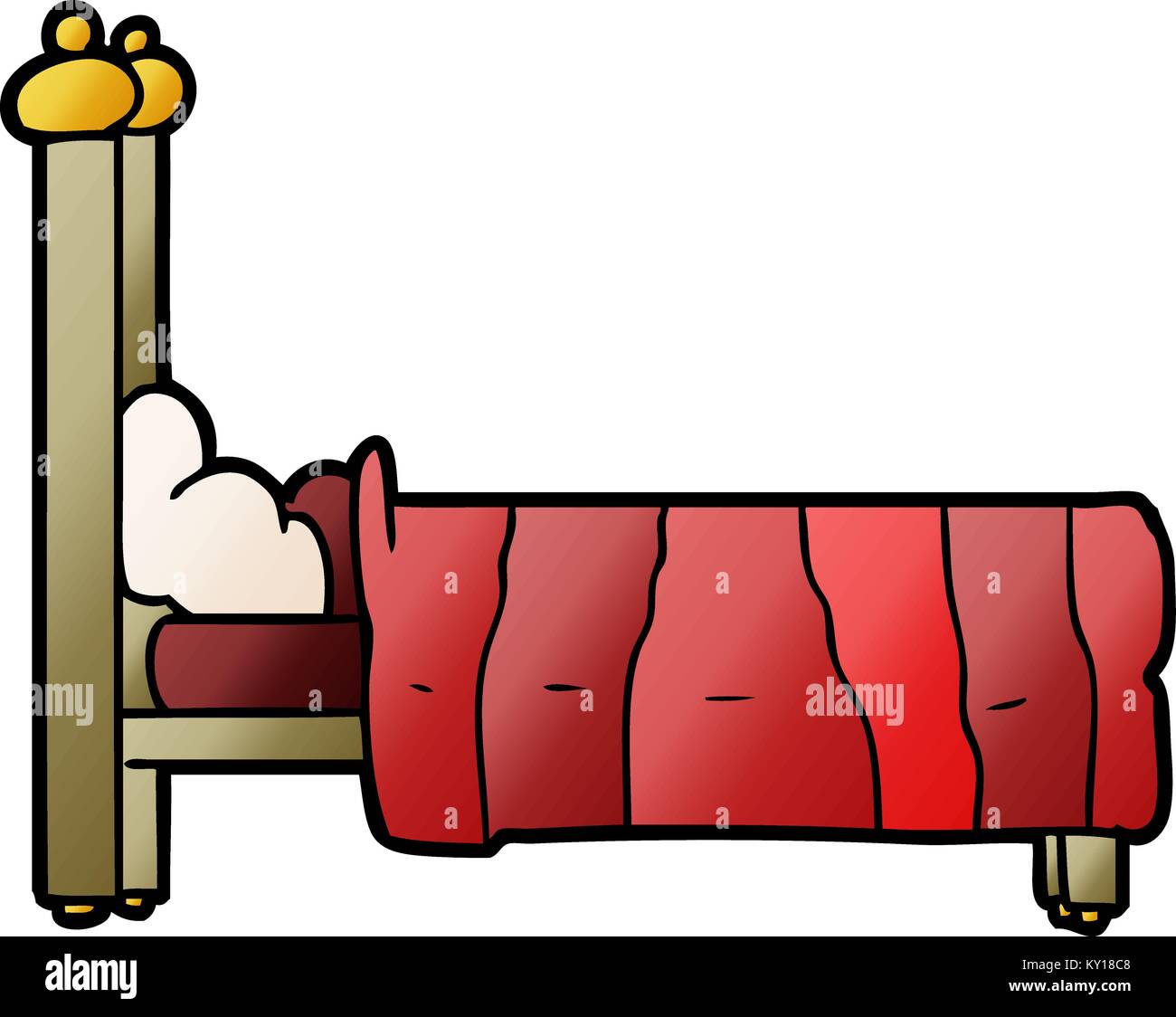 Freehand drawn cartoon bed hi-res stock photography and images - Alamy
