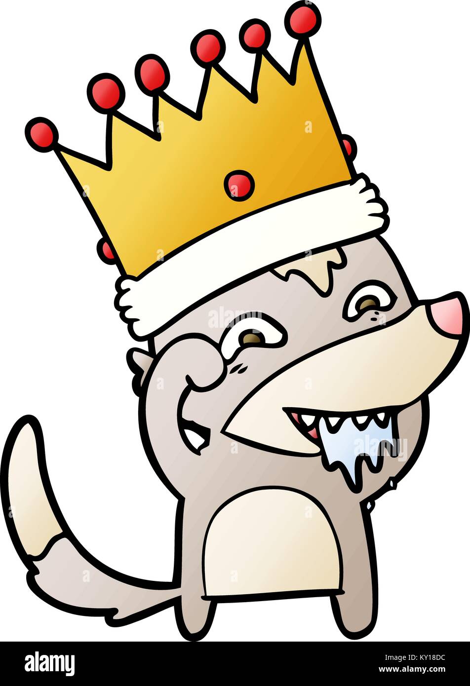 cartoon hungry wolf Stock Vector Image & Art - Alamy