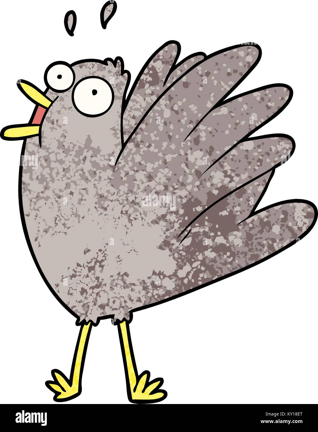 cartoon bird squawking Stock Vector Image & Art - Alamy