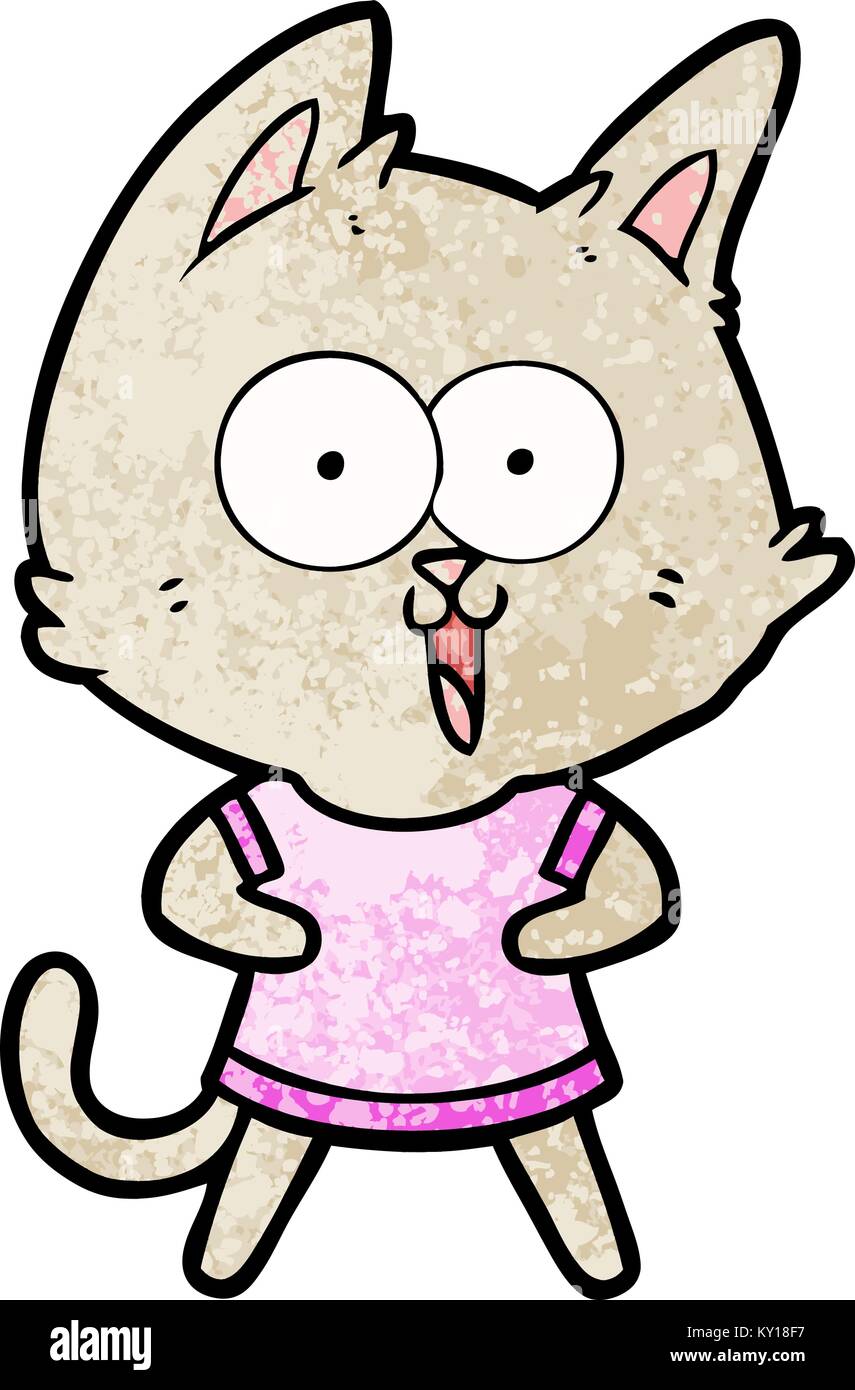 funny cartoon cat Stock Vector Image & Art - Alamy