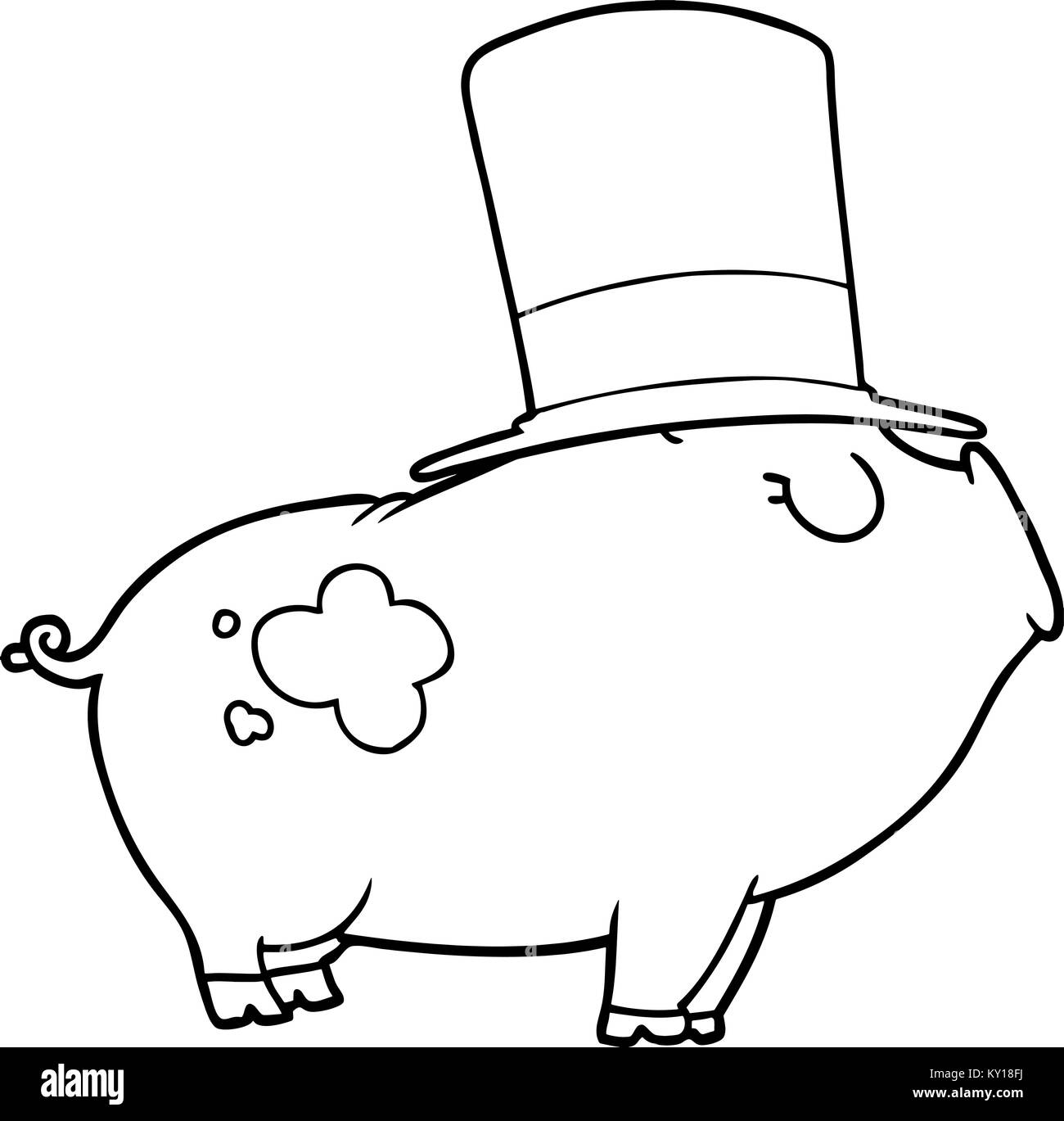 cartoon rich pig Stock Vector Image & Art - Alamy