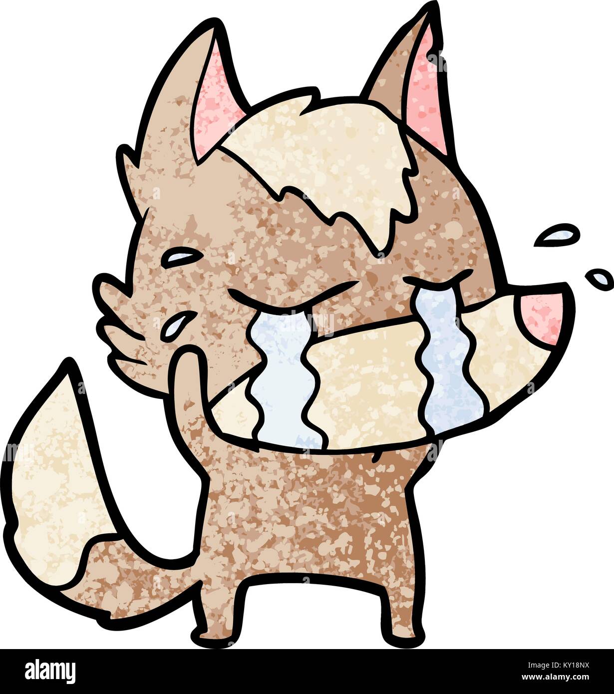 cartoon crying wolf Stock Vector Image & Art - Alamy