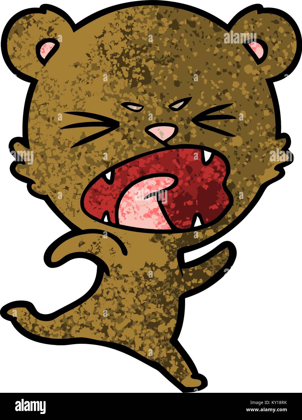 angry cartoon bear Stock Vector Image & Art - Alamy