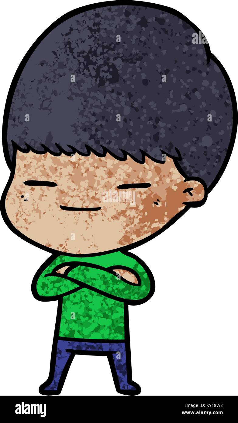 cartoon smug boy Stock Vector Image & Art - Alamy