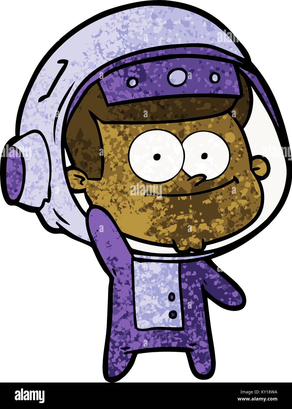 happy astronaut cartoon Stock Vector Image & Art - Alamy