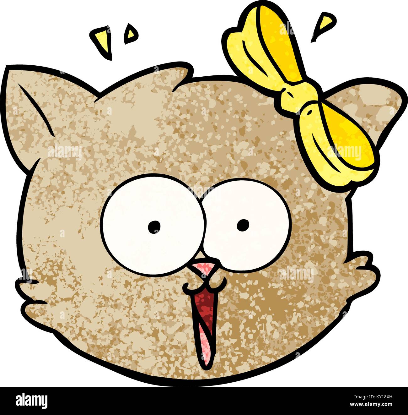 cartoon surprised cat face Stock Vector Image & Art - Alamy