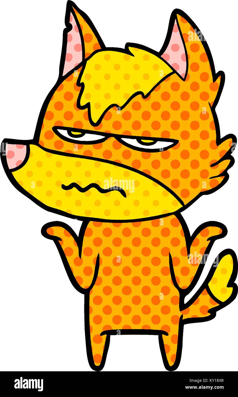 angry fox cartoon character Stock Vector Image & Art - Alamy