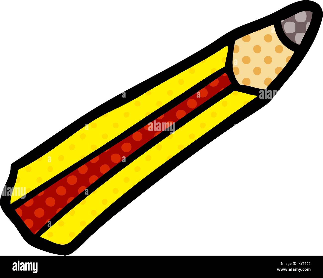 Freehand drawn cartoon pencil Stock Vector Images - Alamy