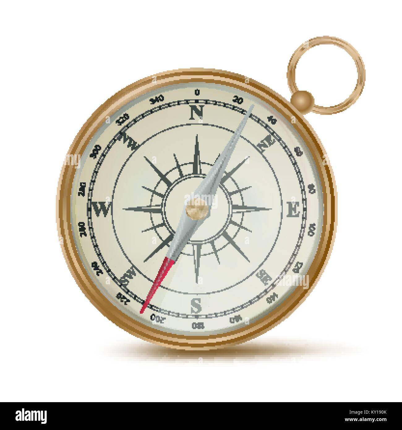 Compass illustration hi-res stock photography and images - Alamy