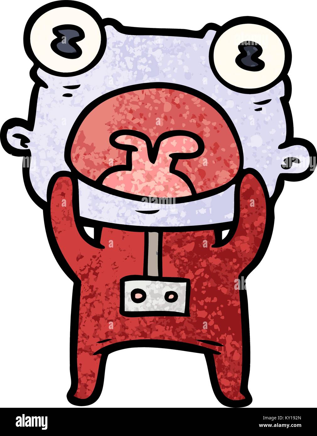 cartoon weird alien communicating Stock Vector Image & Art - Alamy