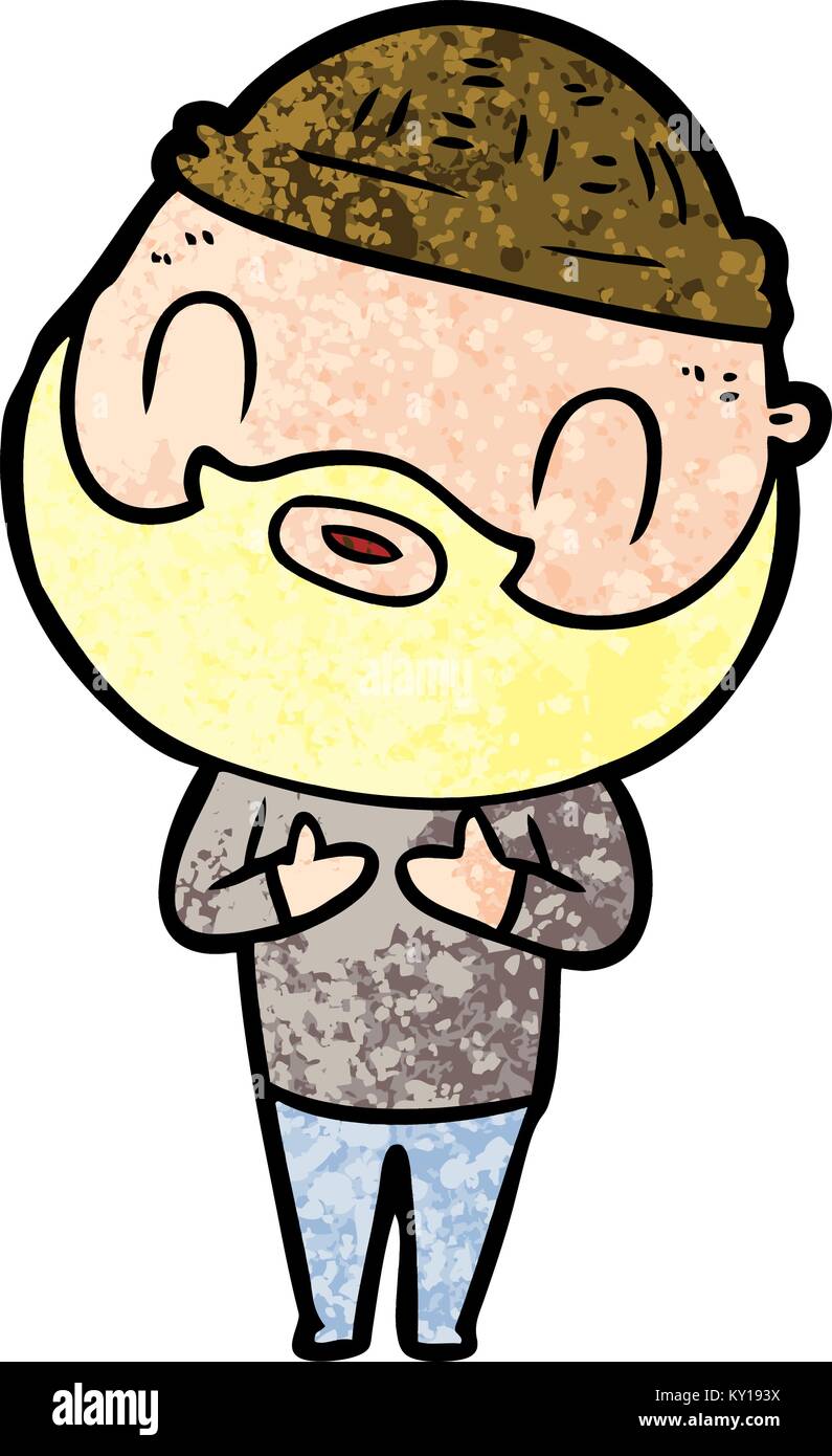 cartoon bearded man Stock Vector Image & Art - Alamy