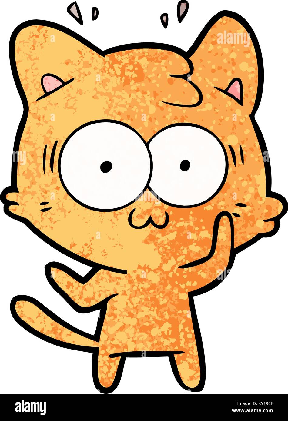 cartoon surprised cat Stock Vector Image & Art - Alamy