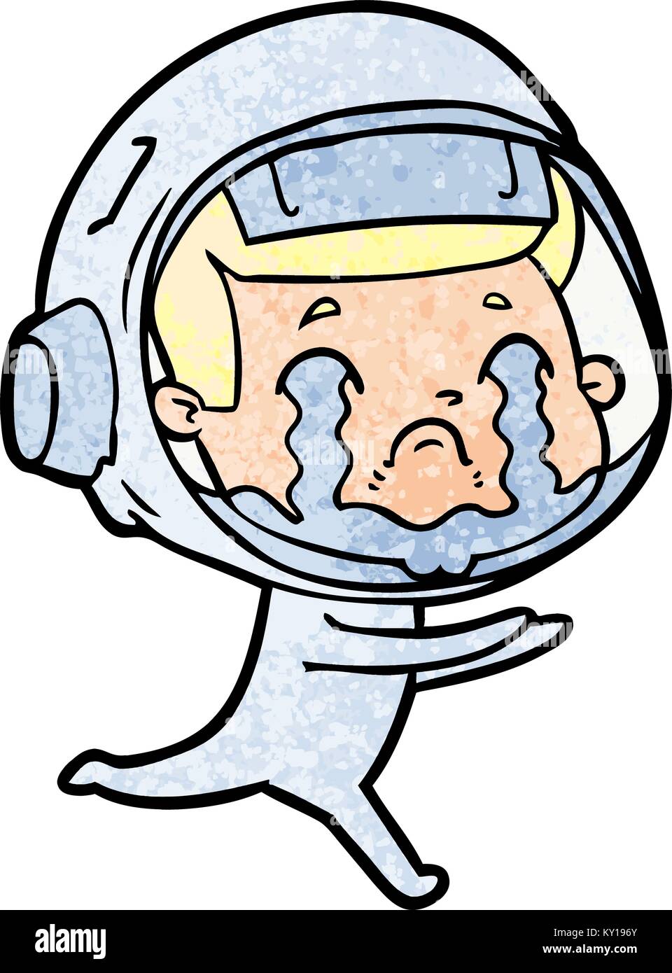 cartoon crying astronaut Stock Vector Image & Art - Alamy
