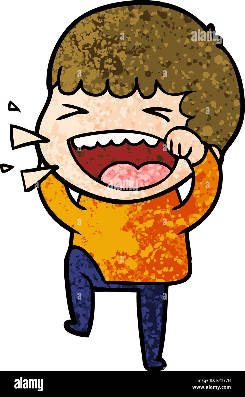 cartoon laughing man Stock Vector Image & Art - Alamy