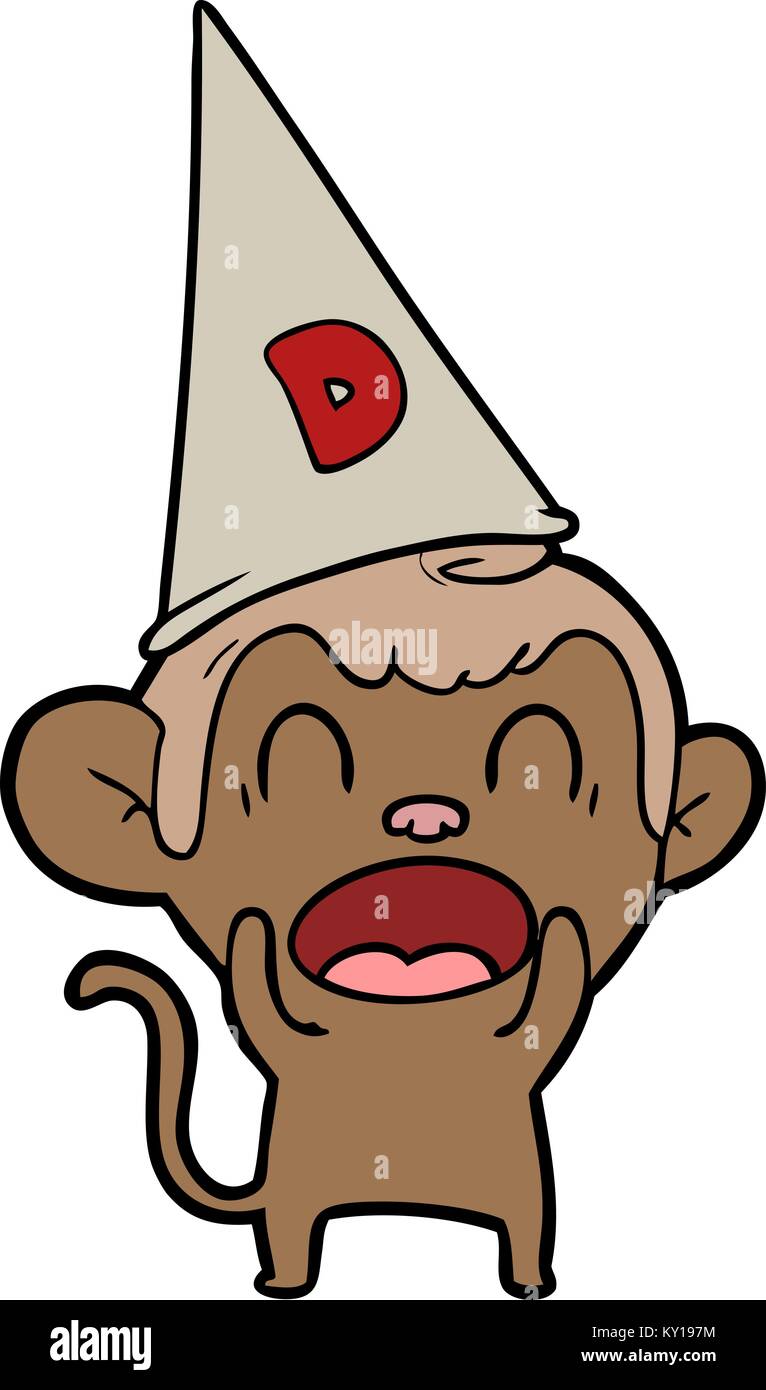 shouting cartoon monkey Stock Vector Image & Art - Alamy