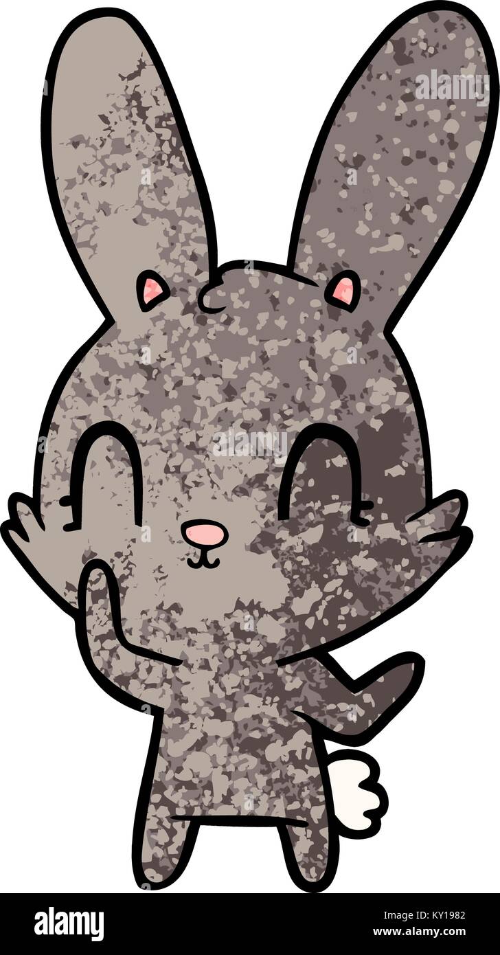 cute cartoon rabbit Stock Vector Image & Art - Alamy